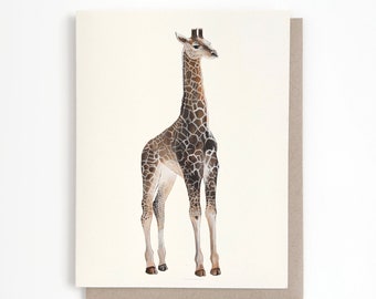 Giraffe Card Eco Friendly Card Giraffe Greetings Card - Etsy