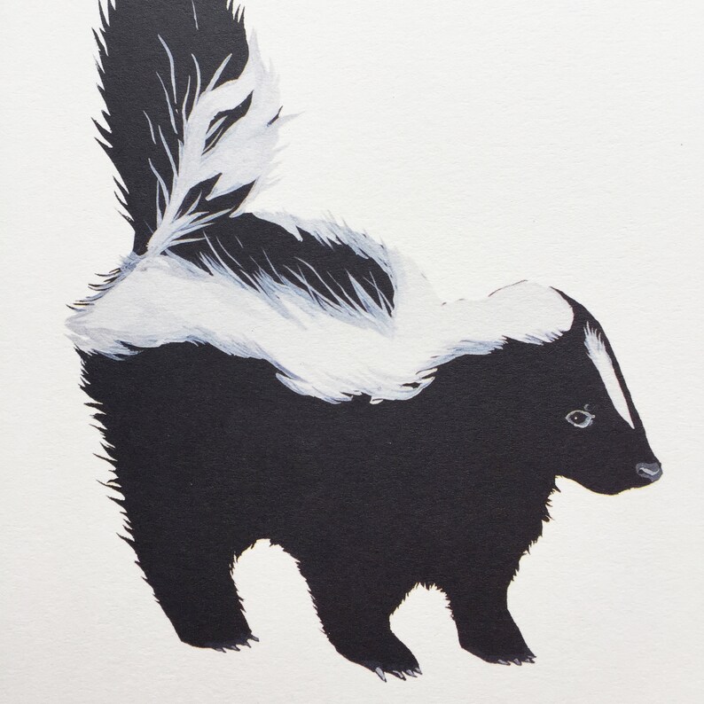 Skunk Card - Etsy