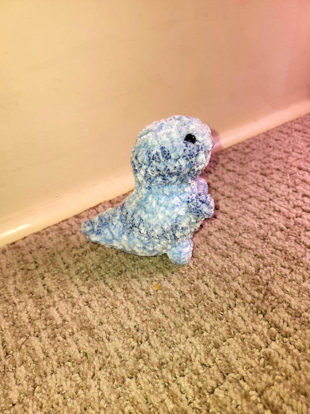 Crochet Mini Rex Dino Plushie: Handmade Amigurumi Dinosaur - Etsy