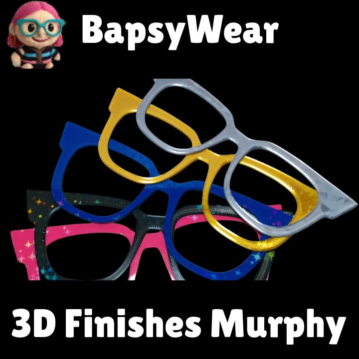 Stunning Murphy Glasses Toppers W/ 3D Finishes, Pair Eyewear Compatible ...