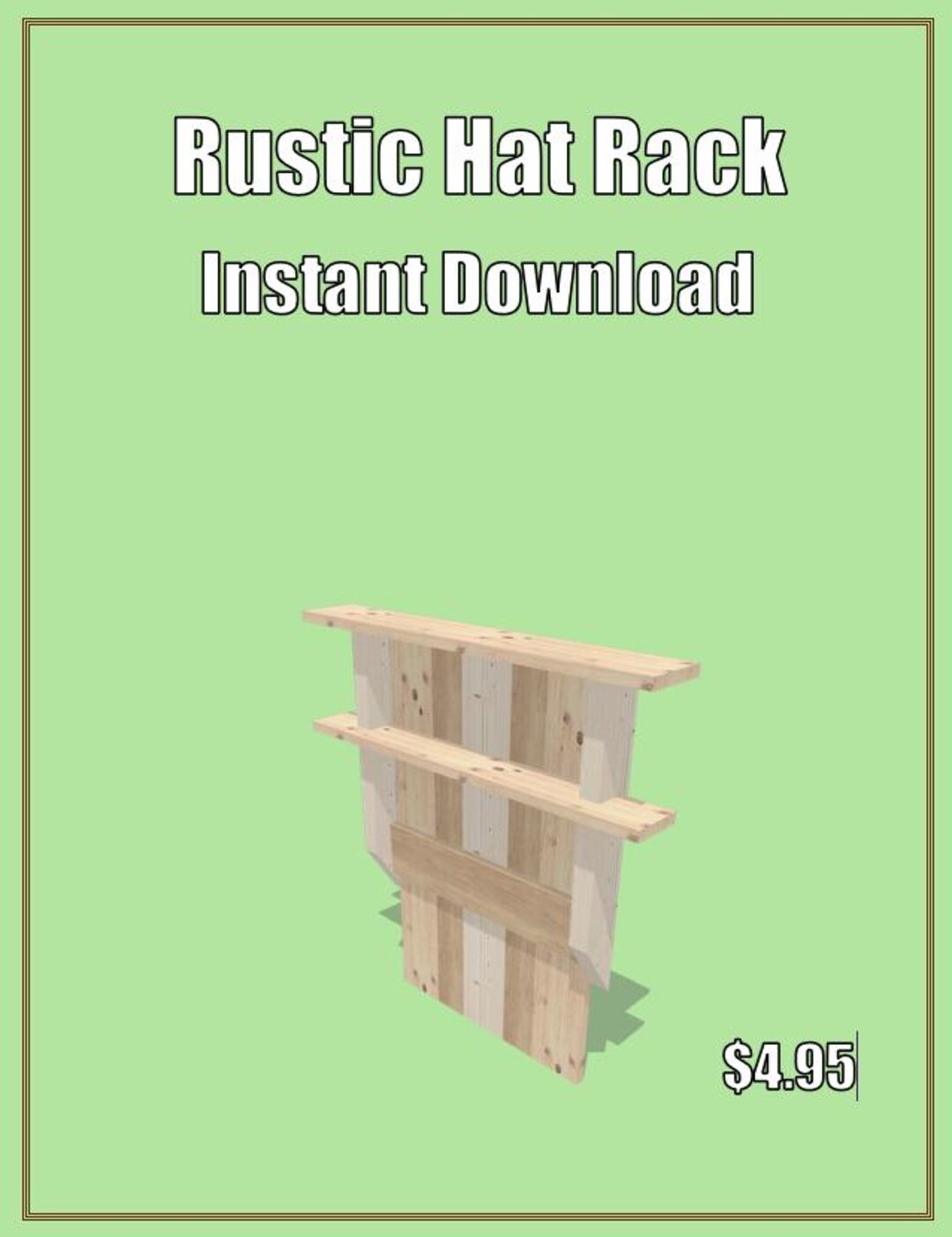 Rustic Hat Rack Plans - Etsy