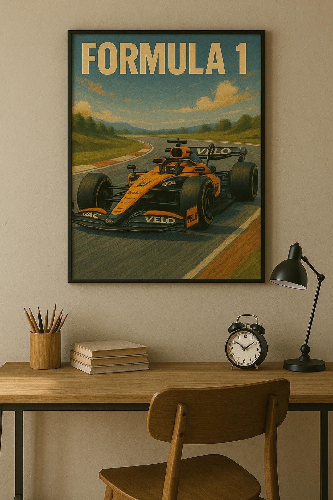 Vintage Style Mclaren F1 Digital Poster – A2 High-resolution Download ...