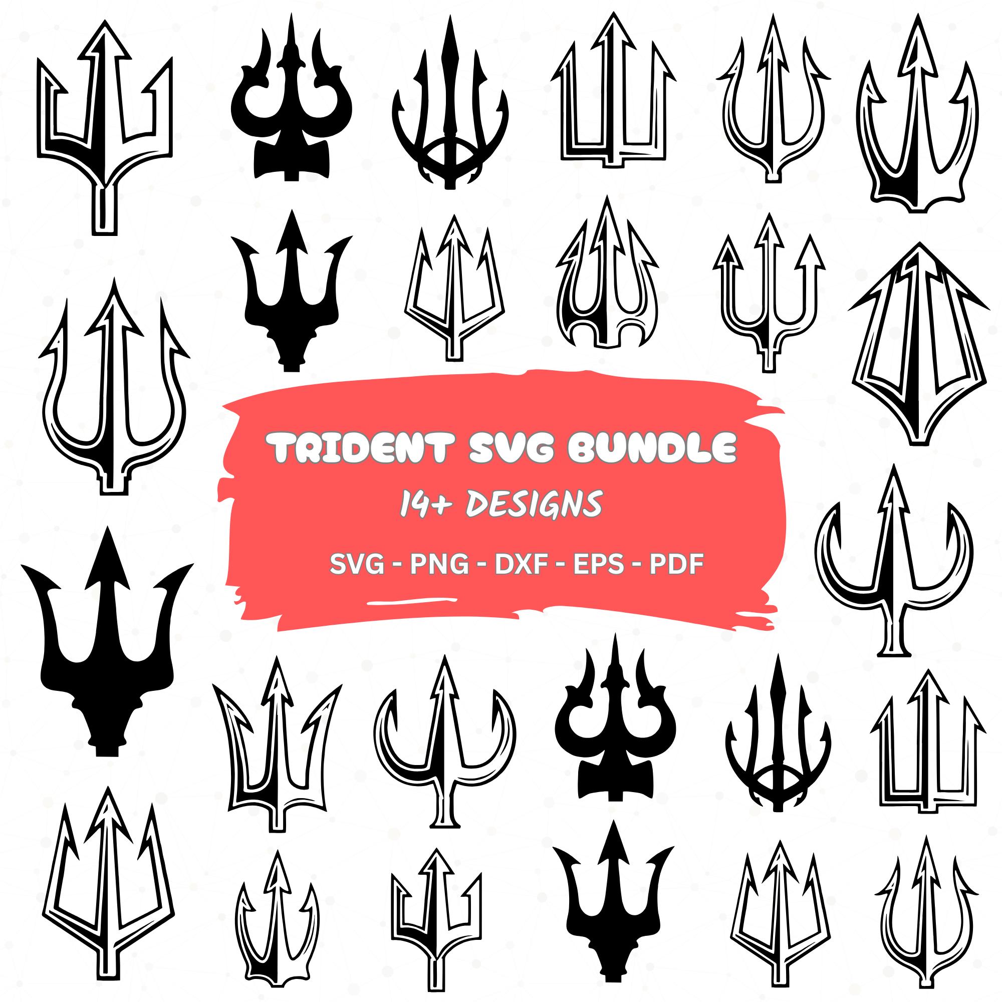 Trident SVG Bundle, Trident Clipart, Trident Vector, Trident Cut Files ...