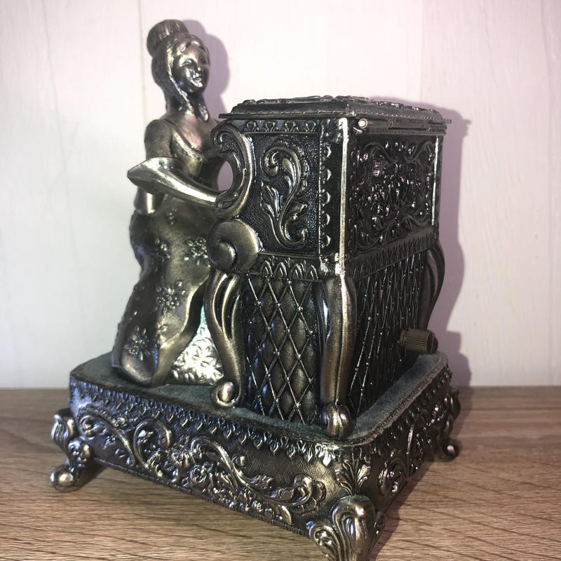 Music Box Figurine Lady - Etsy