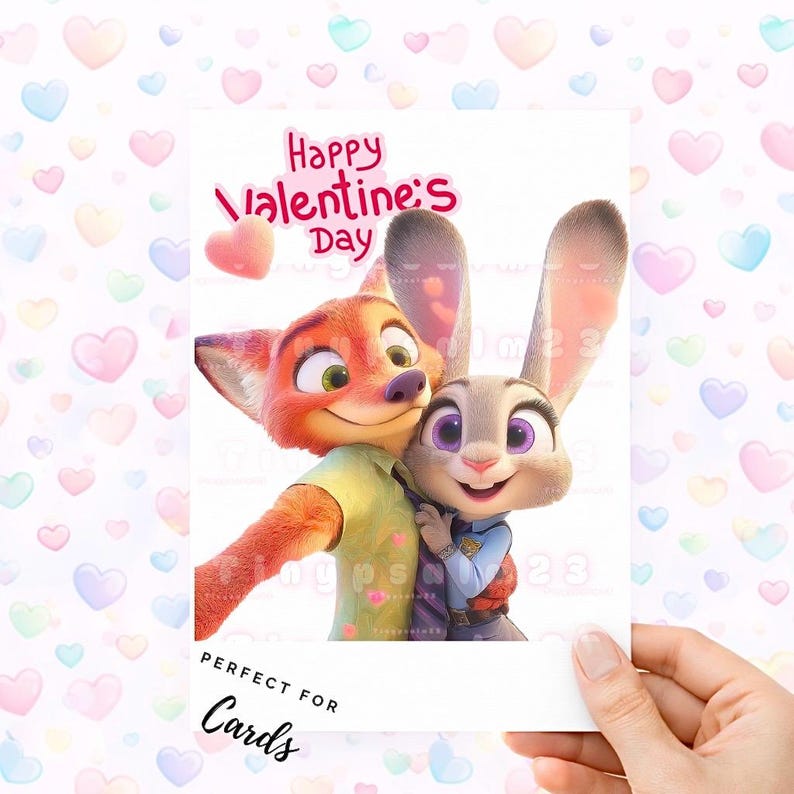 Zootopia Nick & Judy Love Adventure Clipart Bundle, 23 PNG Inspired Art ...