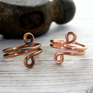 Infinity Wire Ring Copper Wire Wrap Ring Copper Ring Womens - Etsy