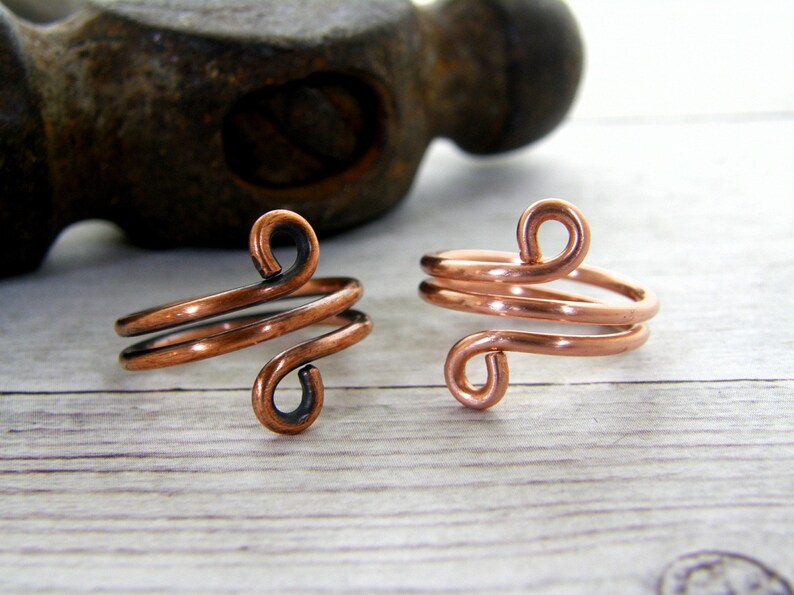 Infinity Wire Ring Copper Wire Wrap Ring Copper Ring Womens - Etsy