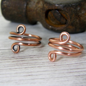 Infinity Wire Ring Copper Wire Wrap Ring Copper Ring Womens - Etsy