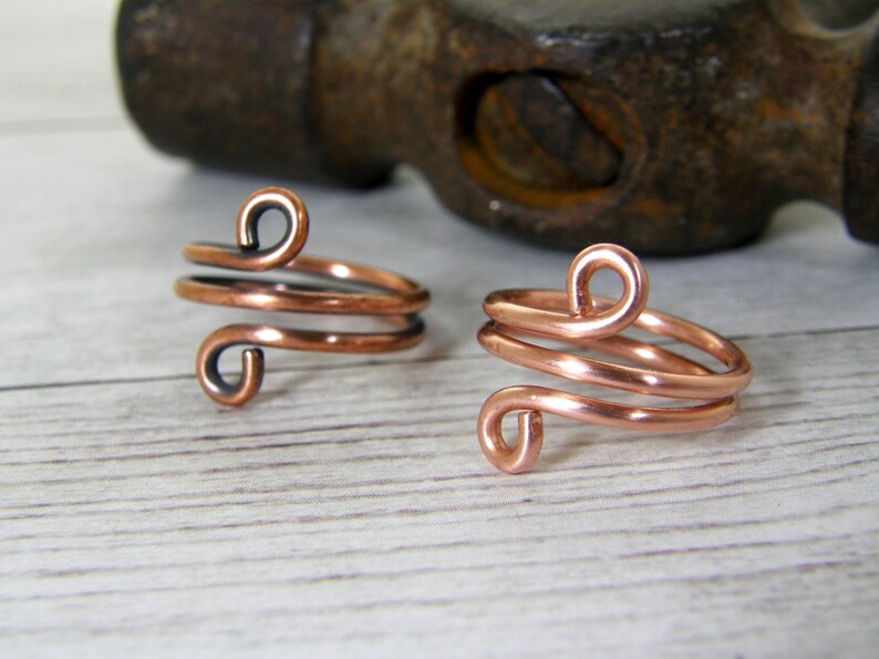 Infinity Wire Ring Copper Wire Wrap Ring Copper Ring Womens - Etsy