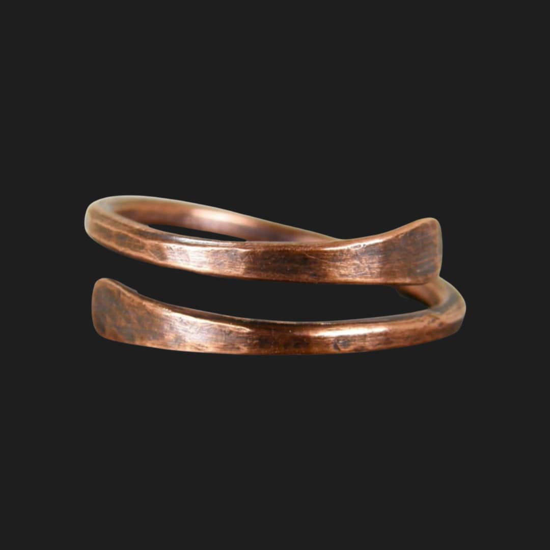 Dainty Rings for Women, Thin Hammered Copper Rings, Stacking Rings ...