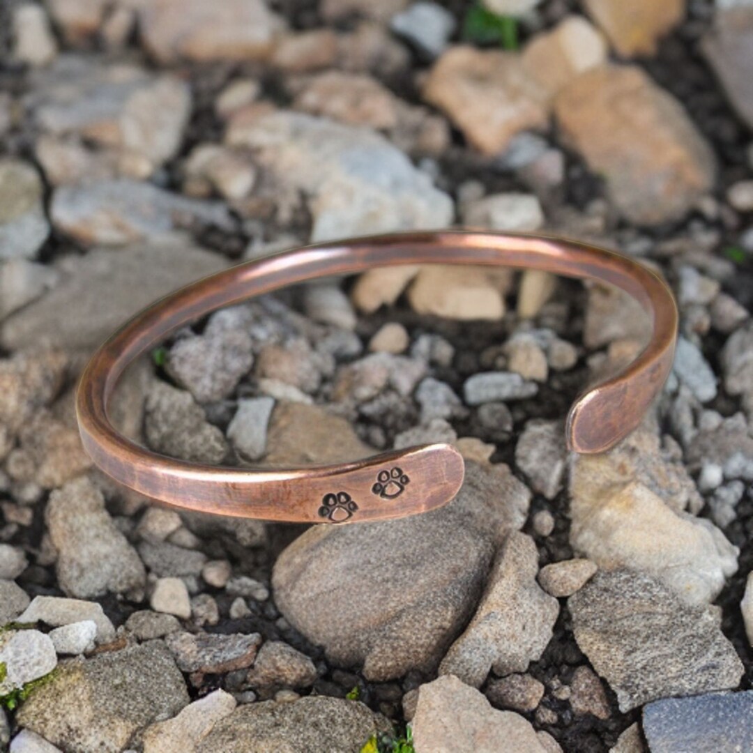 Paw Print, Bracelet, Bangle, Dog Paw Print, Cat Print, Pet Memorial ...