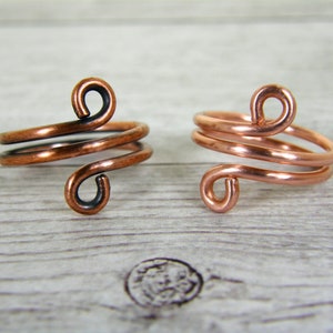 Infinity Wire Ring Copper Wire Wrap Ring Copper Ring Womens - Etsy