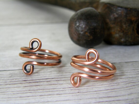 Infinity Wire Ring Copper Wire Wrap Ring Copper Ring Womens - Etsy