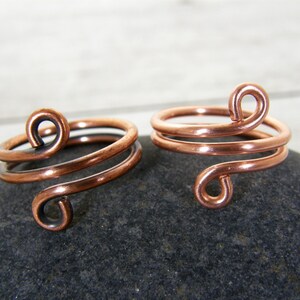 Infinity Wire Ring Copper Wire Wrap Ring Copper Ring Womens - Etsy