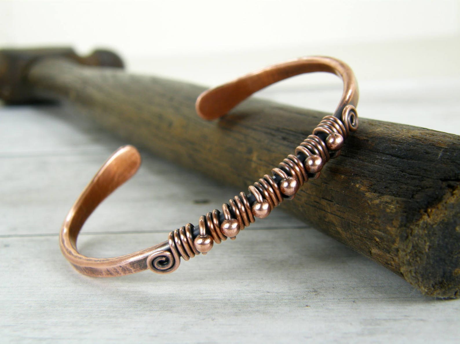 Ultimate BOHO Bangle Wire Wrap Bangle Handmade Jewelry - Etsy
