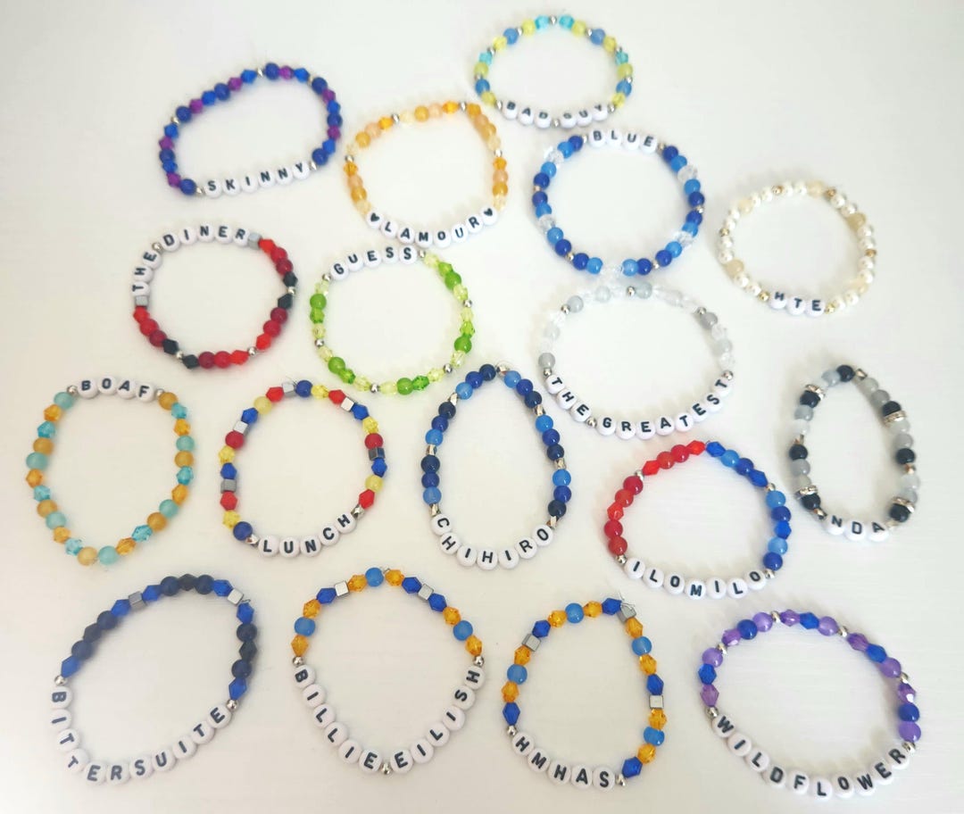 Billie Eilish Inspired Bracelets, Hit Me Hard and Soft Bracelets ...
