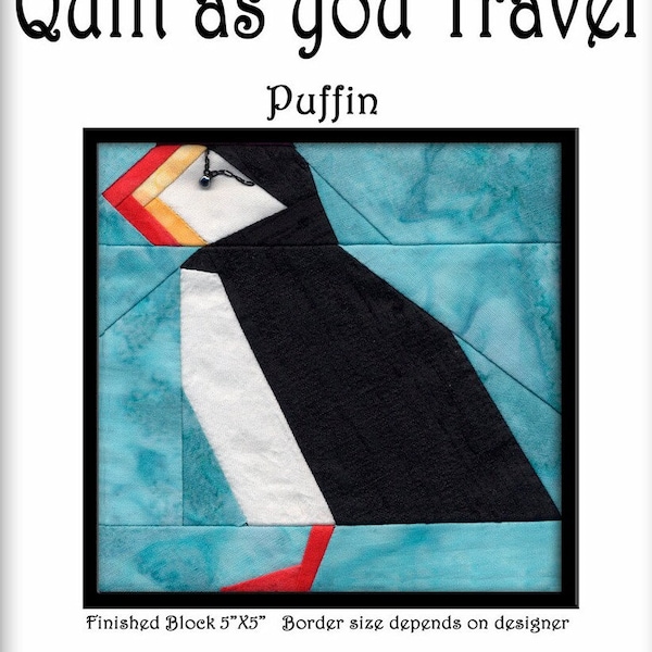 Puffin Quilt Pattern - Etsy