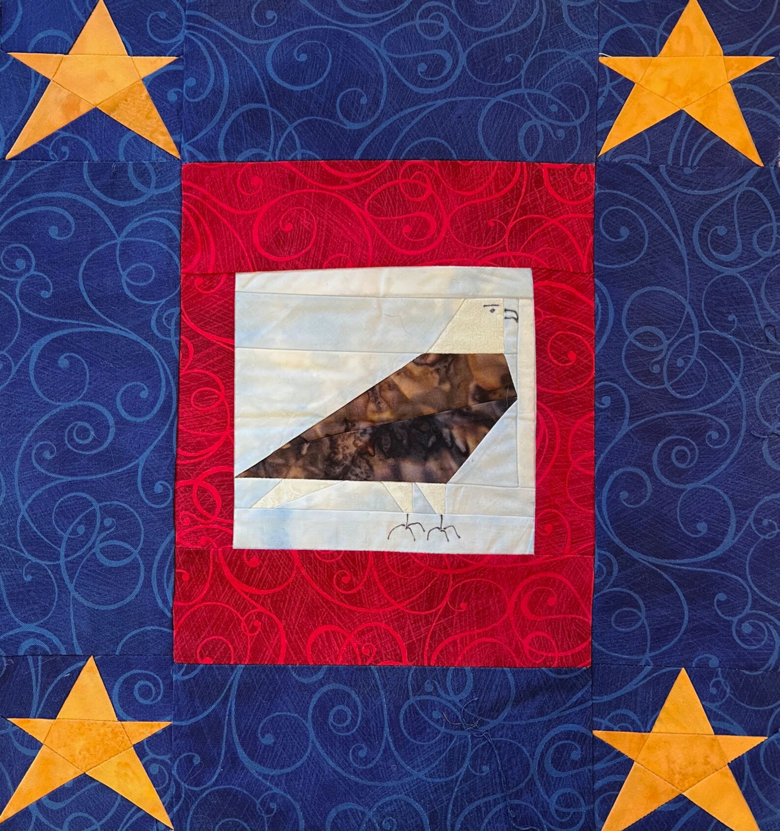 Bald American Eagle Quilt as You Travel Foundation Paper Piecing ...