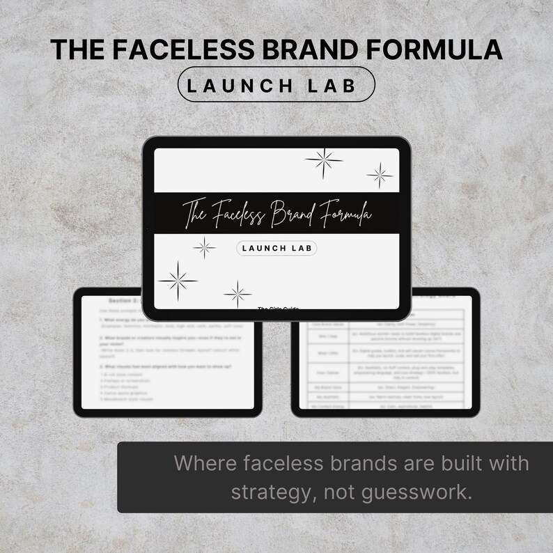 Faceless Brand Launch Lab | Start & Launch a Faceless Business ...