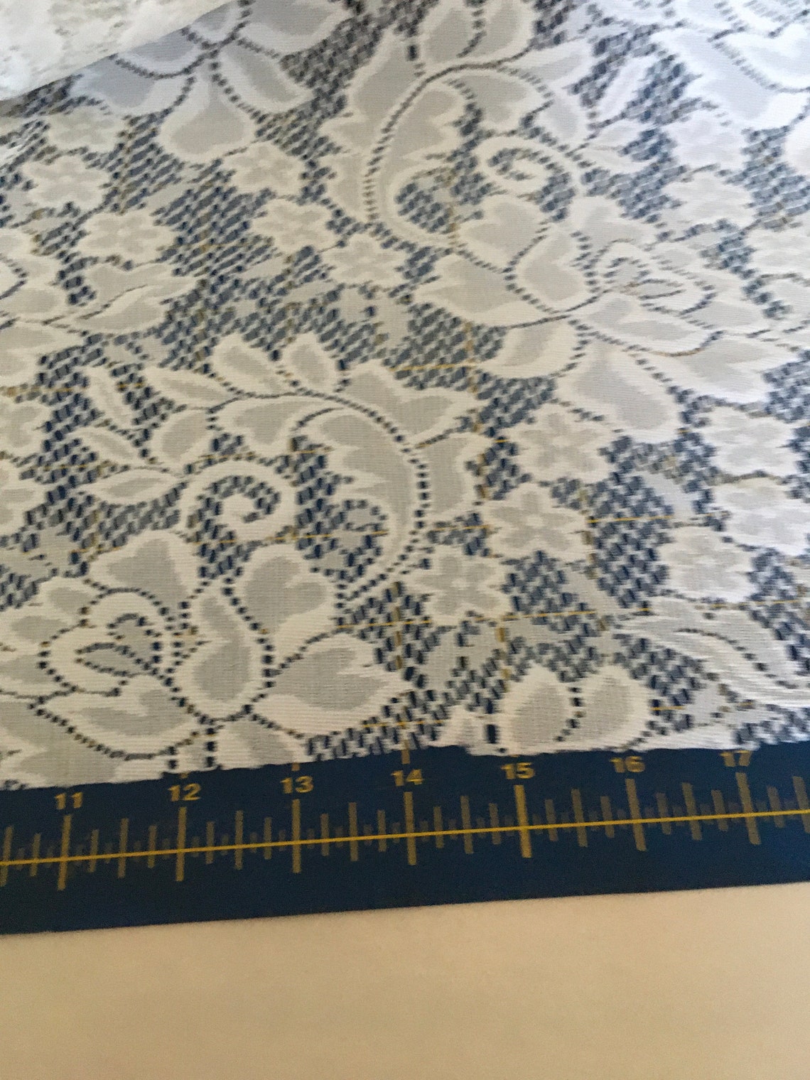 White Large Rose Pattern Stretch Lace. Sold by the Yard - Etsy