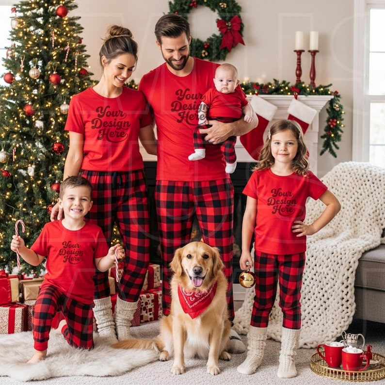Red Christmas Shirts For Family