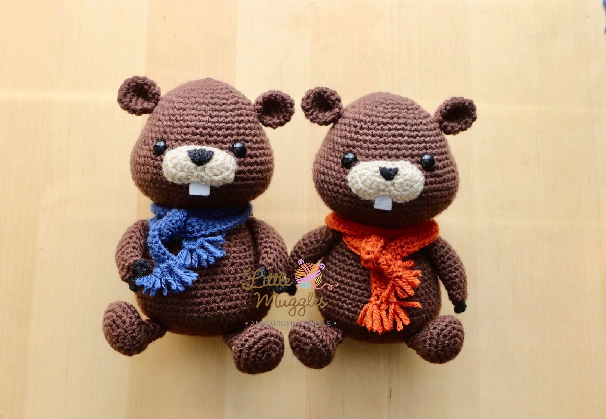 Amigurumi Crochet Pattern - Bucky the Beaver - Etsy
