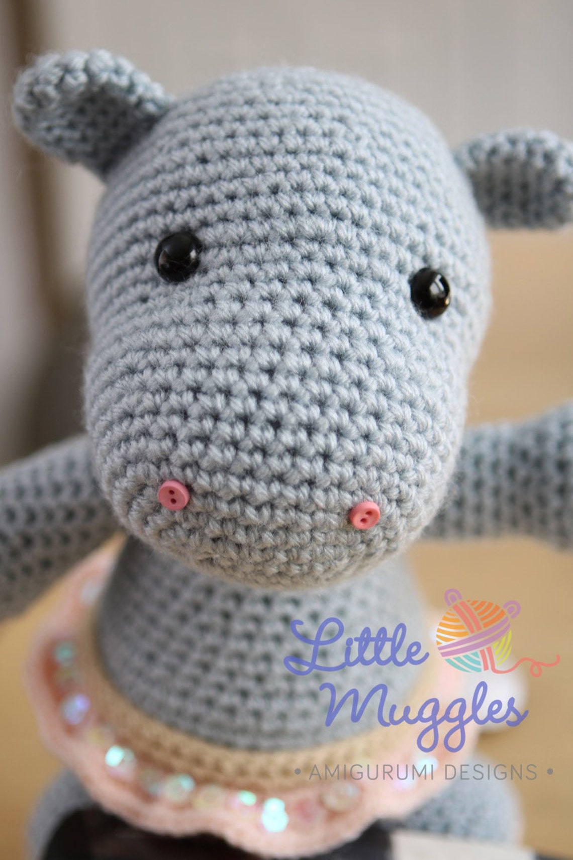Amigurumi Crochet Pattern Hanna the Hippo - Etsy