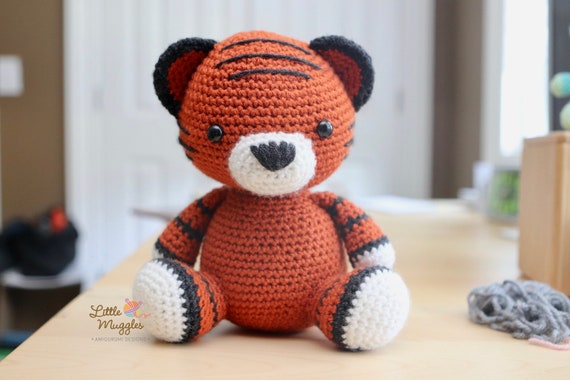 Blueprints Crochet Tiger Pattern Animal Crochet Pattern Amigurumi Tiger ...