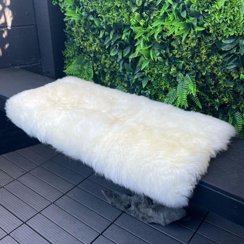 Sheepskin Bench - Etsy