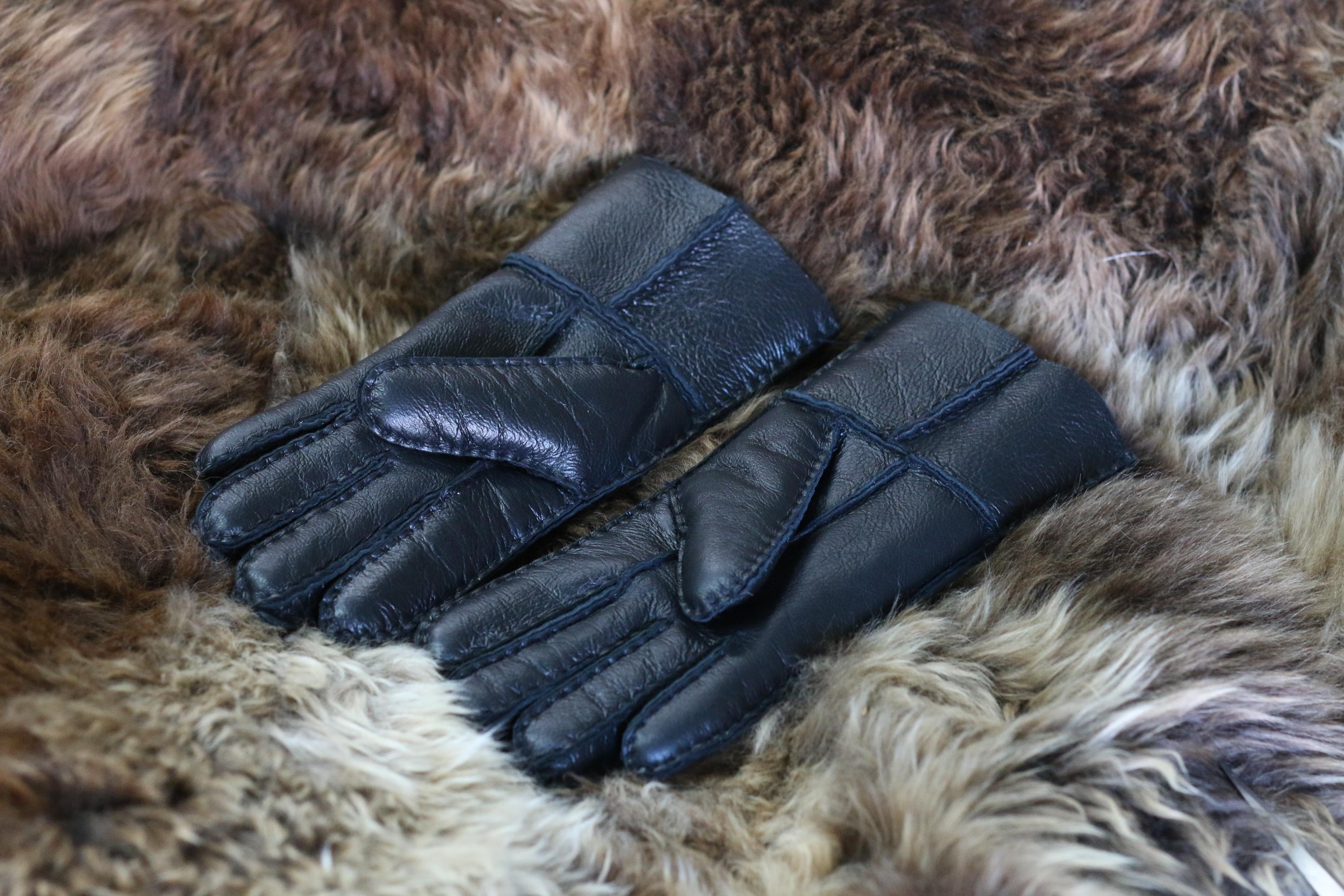 Nappa Sheepskin Leather Gloves: Winter Shearling Wool Lined - Etsy