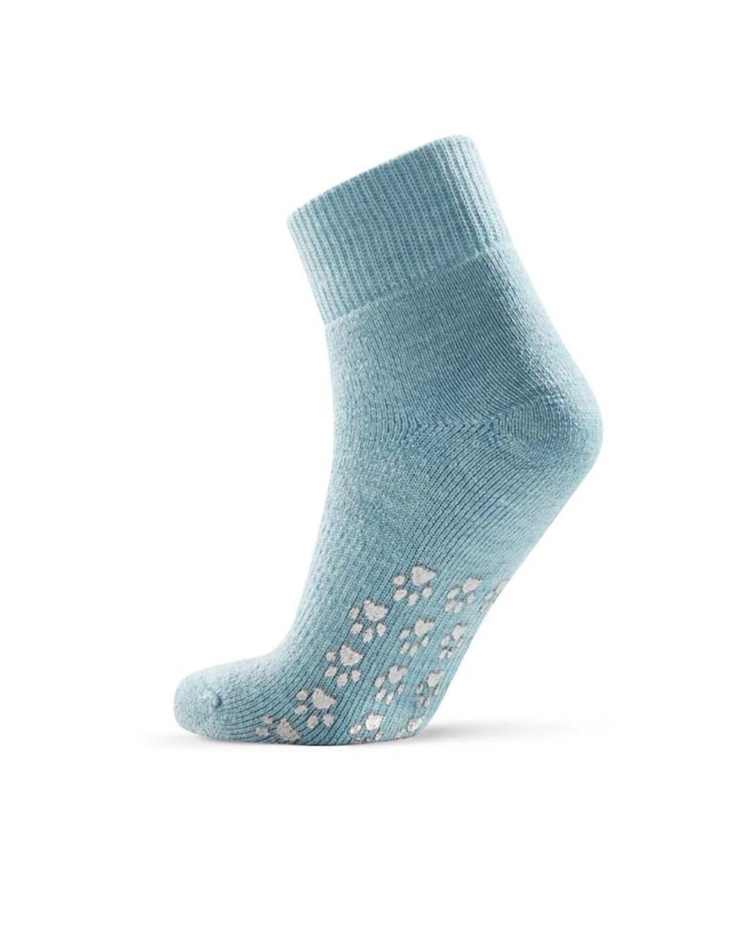 Merino Wool Slipper Sock With Non-slip Sole - Etsy