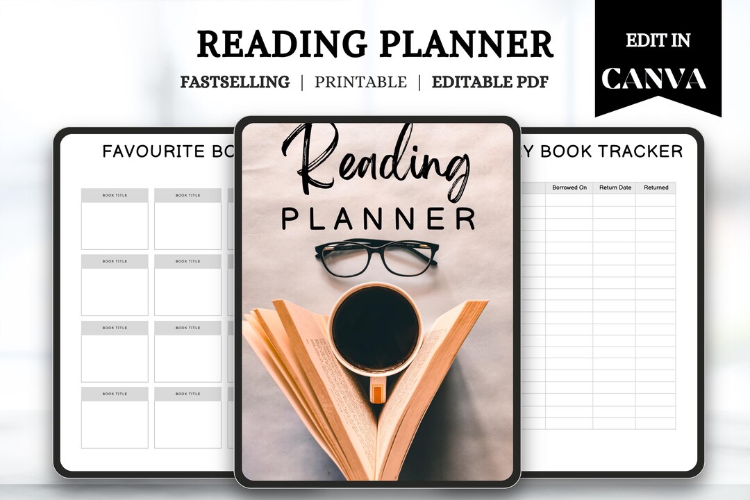 Reading Planner for Book Lovers | Book Tracker Journal | TBR List ...