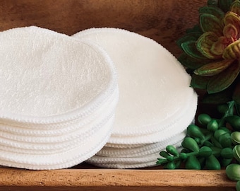 Organic Cotton Facial Rounds, Pack of 10 With Wash Bag - Etsy