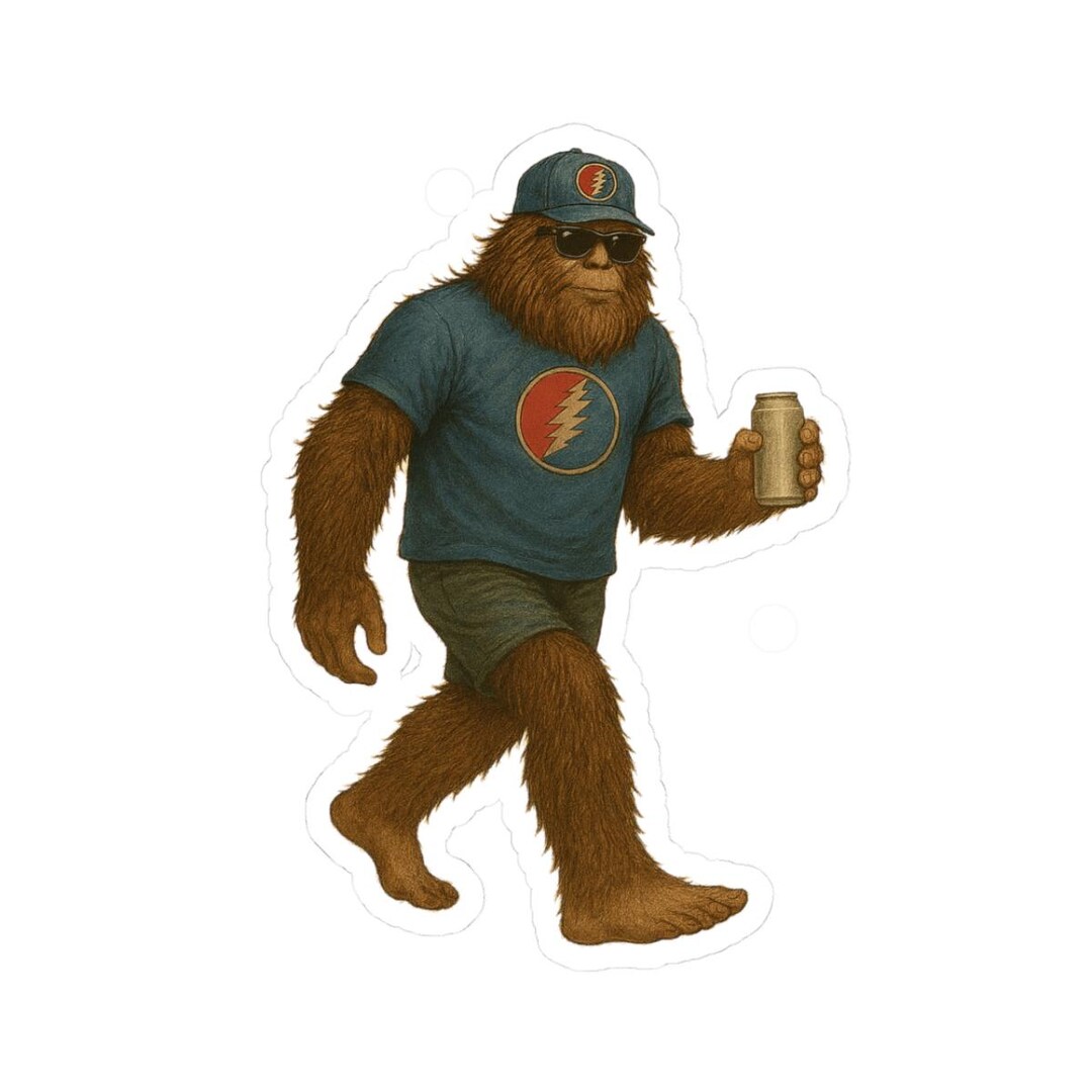 Deadhead Bigfoot Kiss-cut Stickers | Grateful Dead Inspired Vinyl ...
