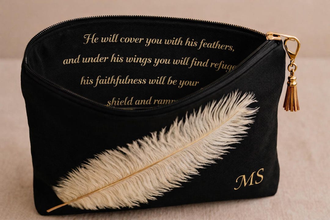 Custom Prayer Pouch Favor With Scripture Inside | Fabric Appliqué ...