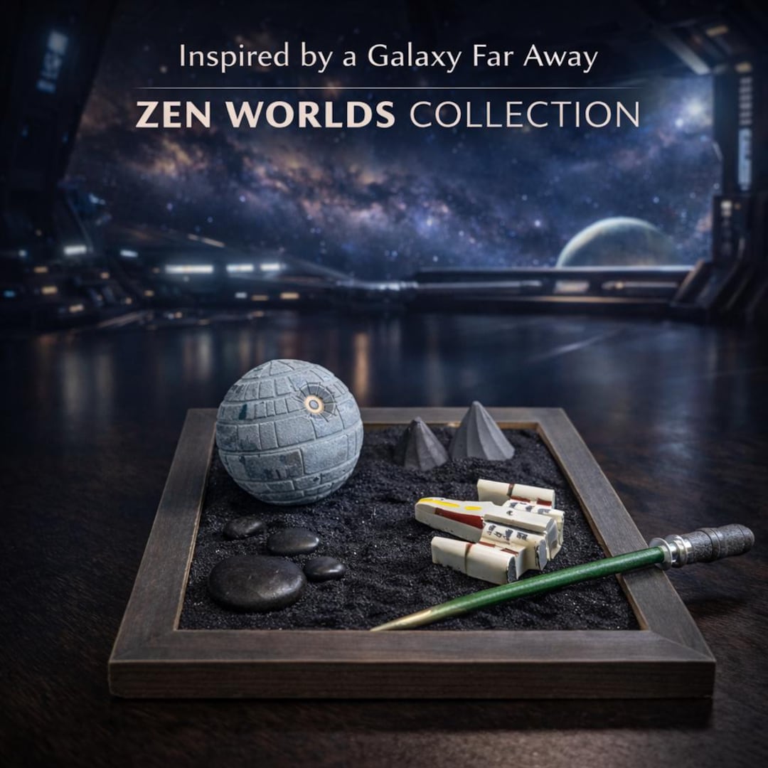 Zen Star Worlds Galaxy Inspired: Desk Relaxation Kit With Gemstone ...