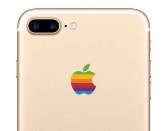 Retro Apple Decal - Etsy
