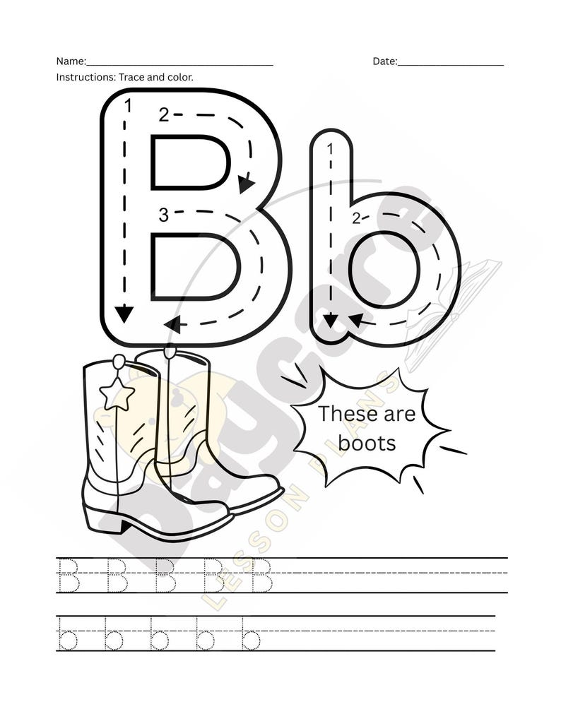 August Daycare Preschool Lesson Plan English- the Wild West Theme - Etsy