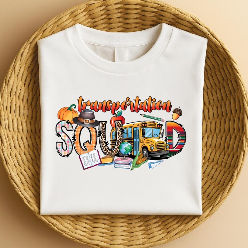 Transportation Squad School Bus Png Sublimation Design, Teacher Png ...