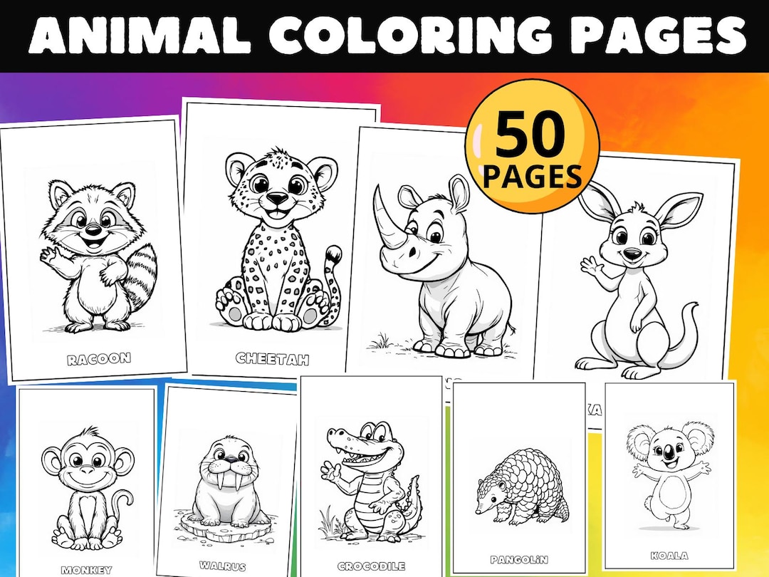 Printable Animal Coloring Pages | Zoo & Farm Animals | Fun Kids ...