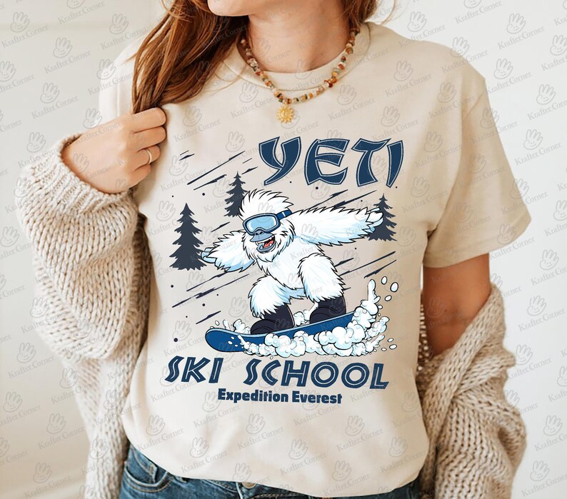 Animal Kingdom Yeti Ski School Expedition Everest Shirt, Expedition ...