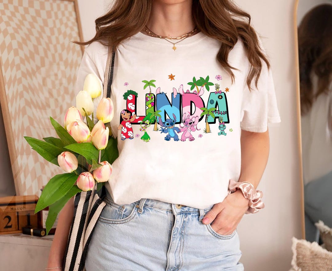 Personalized Name Disney Stitch Png, Merry Custom Name PNG, Disney Lilo ...