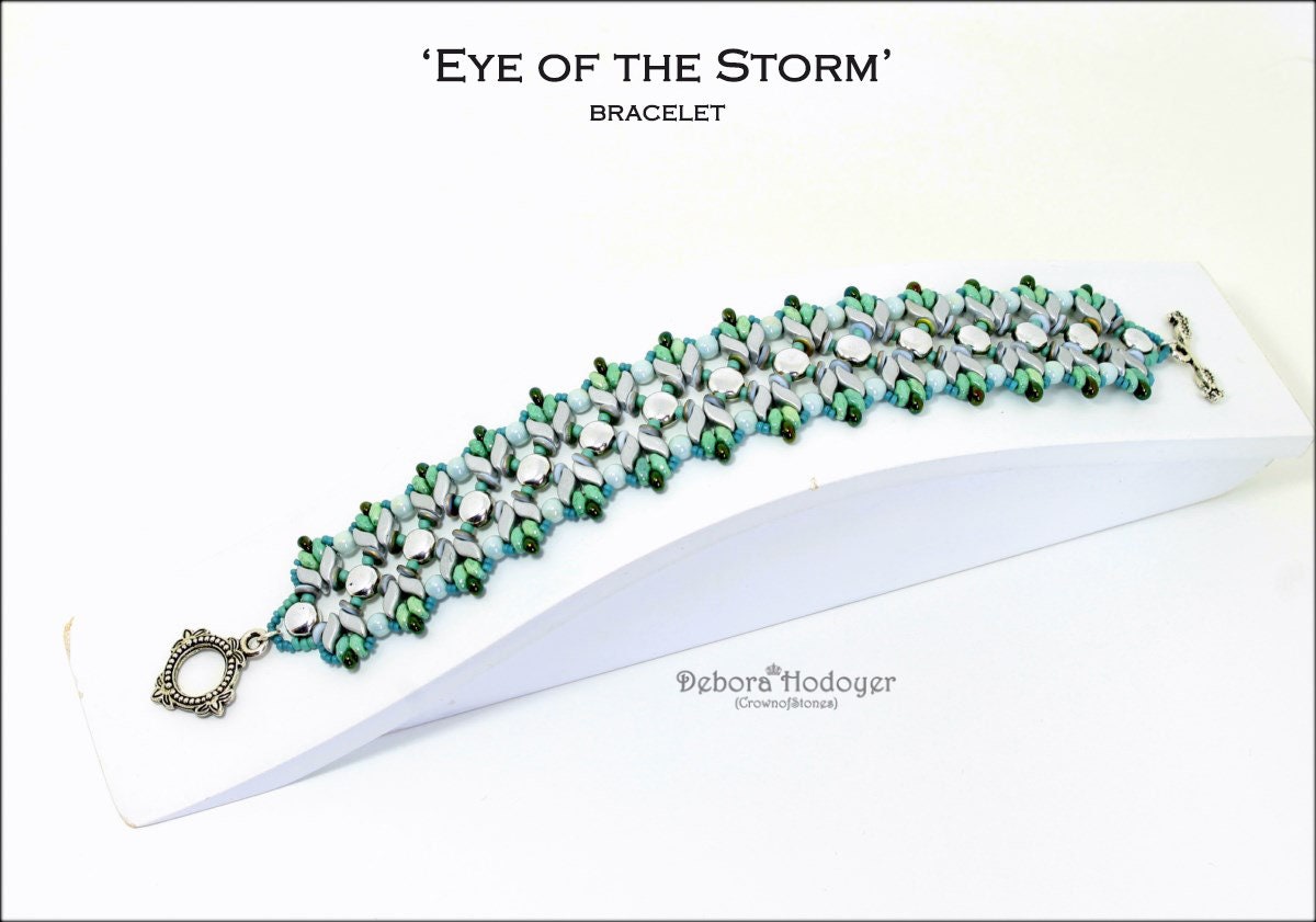 Bead Pattern Beaded Bracelet Eye of the Storm Made With Stormduo ...