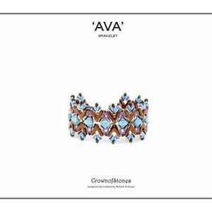 AVA Bracelet Pattern Made With AVA Beads Silky Beads O - Etsy