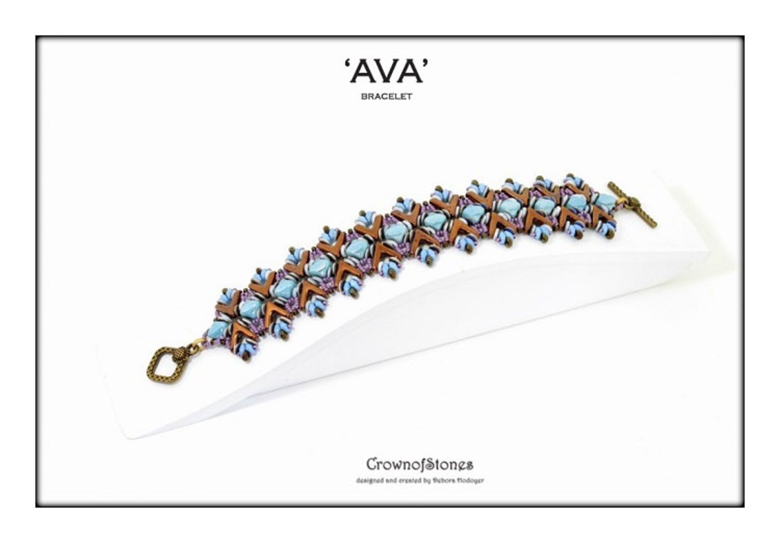 AVA Bracelet Pattern Made With AVA Beads Silky Beads O - Etsy