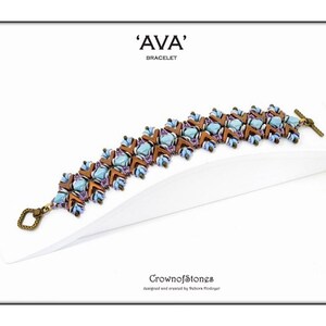 AVA Bracelet Pattern Made With AVA Beads Silky Beads O - Etsy