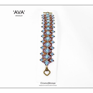 AVA Bracelet Pattern Made With AVA Beads Silky Beads O - Etsy