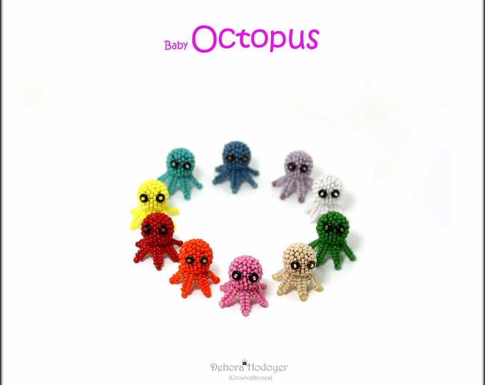 Schema Tutorial Baby Octopus, Polpetto, Piccolo Polpo, Polpo Realizzato ...
