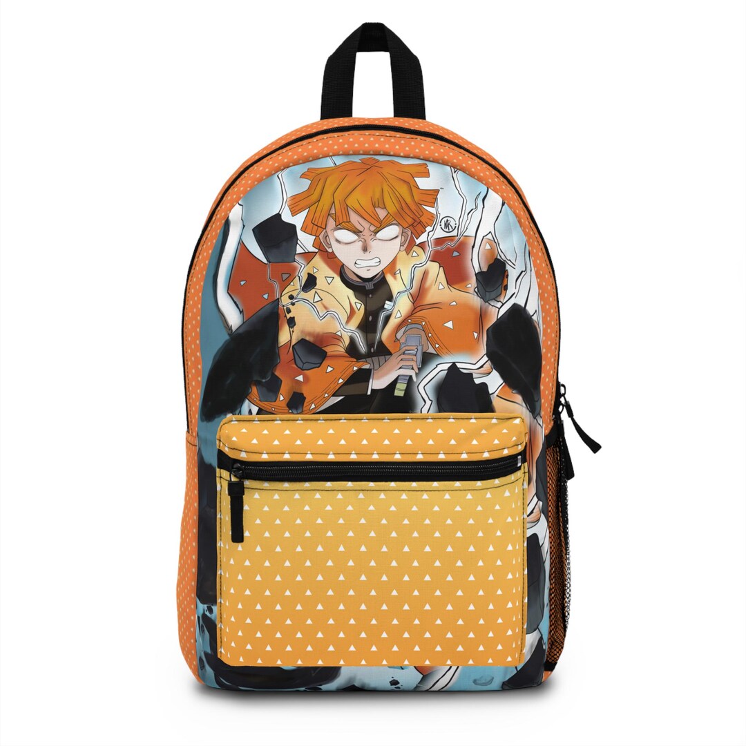 Demon Slayer Zenitsu Anime Backpack, Unique Design, Back to School ...