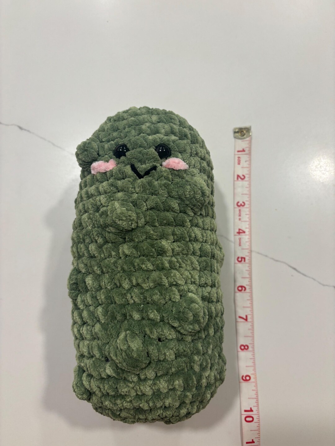 Large 10 Inch Crochet Pickle | Finished Product | Soft Amigurumi Plush ...